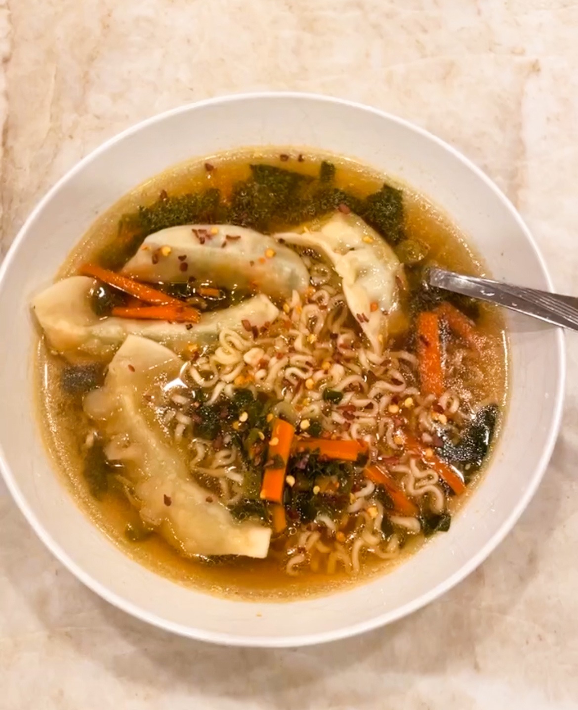 Dumpling Noodle Soup - The Baker and the Boys